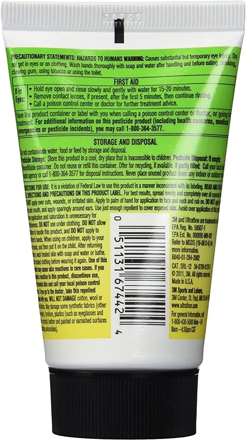 3M Ultrathon Insect Repellent Lotion SRL-12 2-Ounces 3 Pack - Long ...