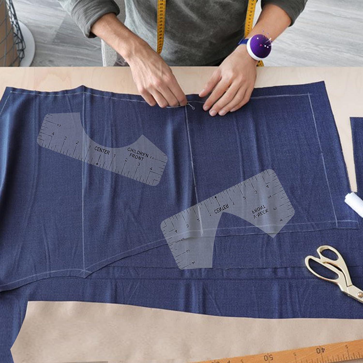 Koogel 8 Pcs Tshirt Ruler - T-Shirt Alignment Guide Tool for Centering ...