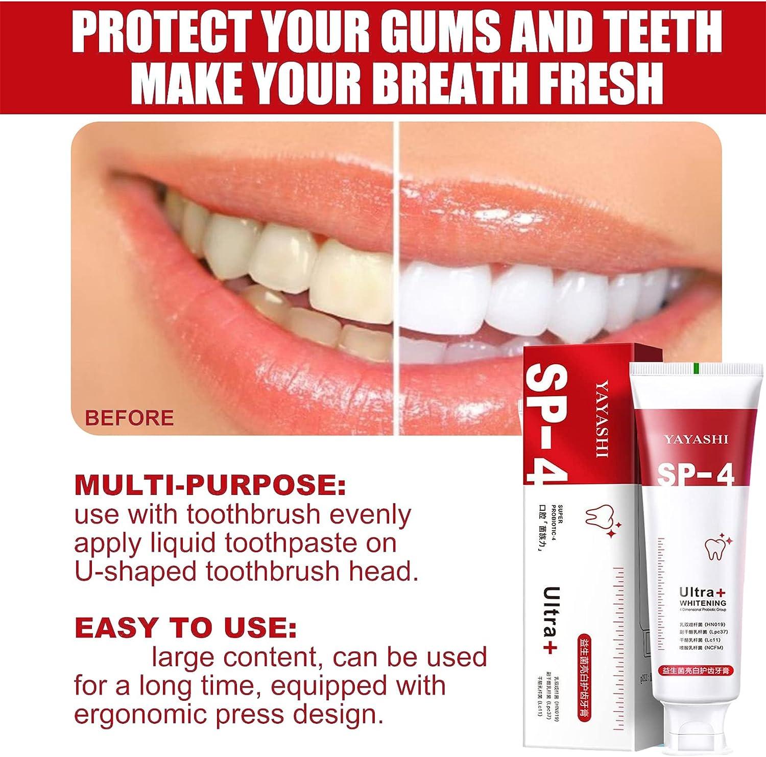 Yiliku SP-4 Probiotic Toothpaste | Yayashi SP-4 Brightening Fresh ...