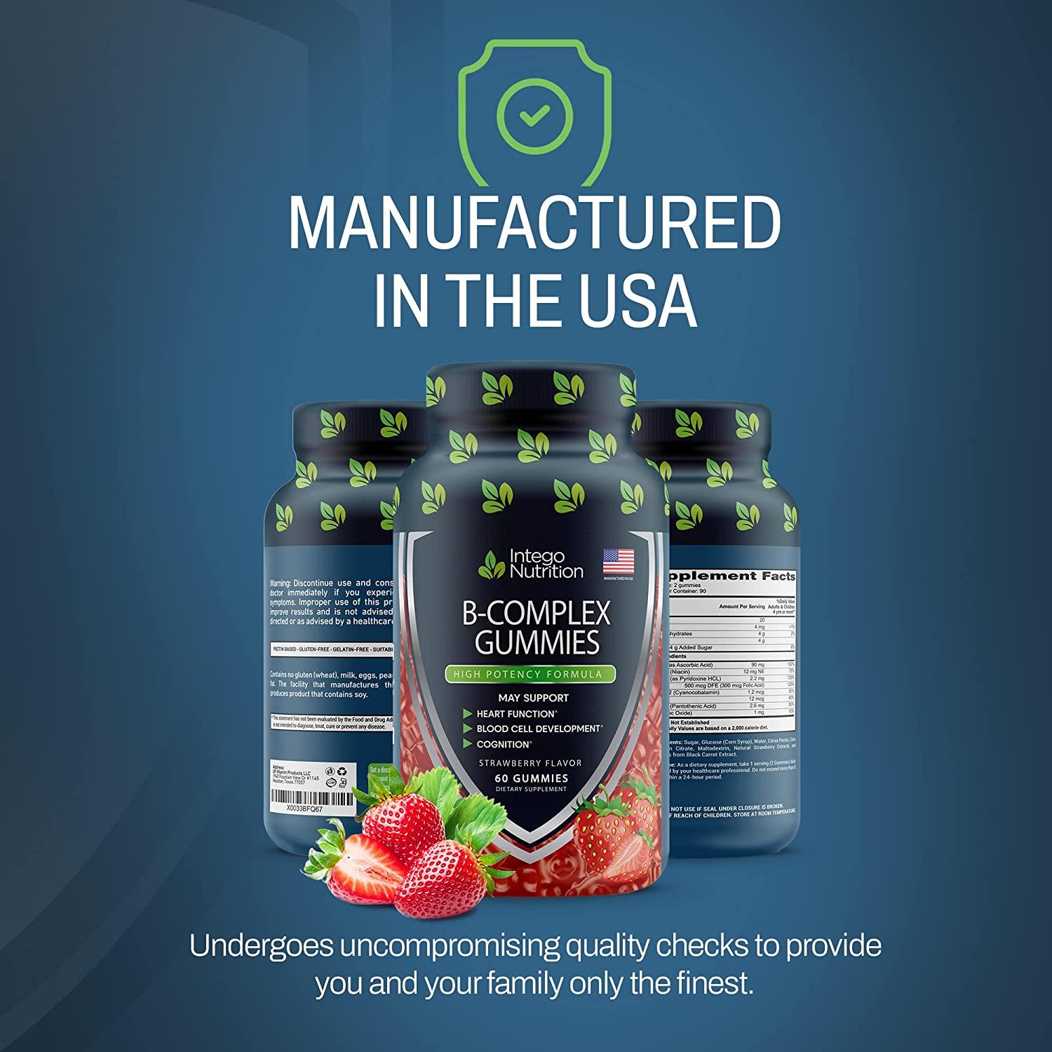 Vitamin B Complex Gummies for Adults B Complex Vitamin Supplement for ...