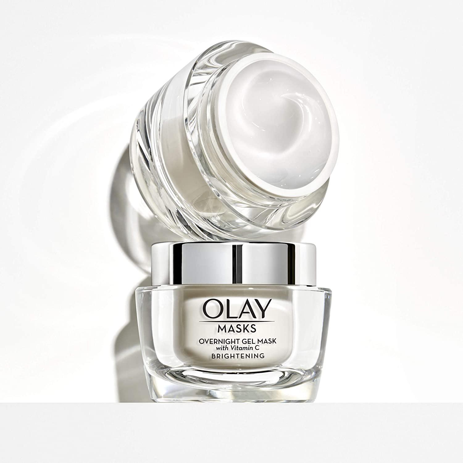 Olay Face Mask Gel Overnight Facial Moisturizer with Vitamin C and ...