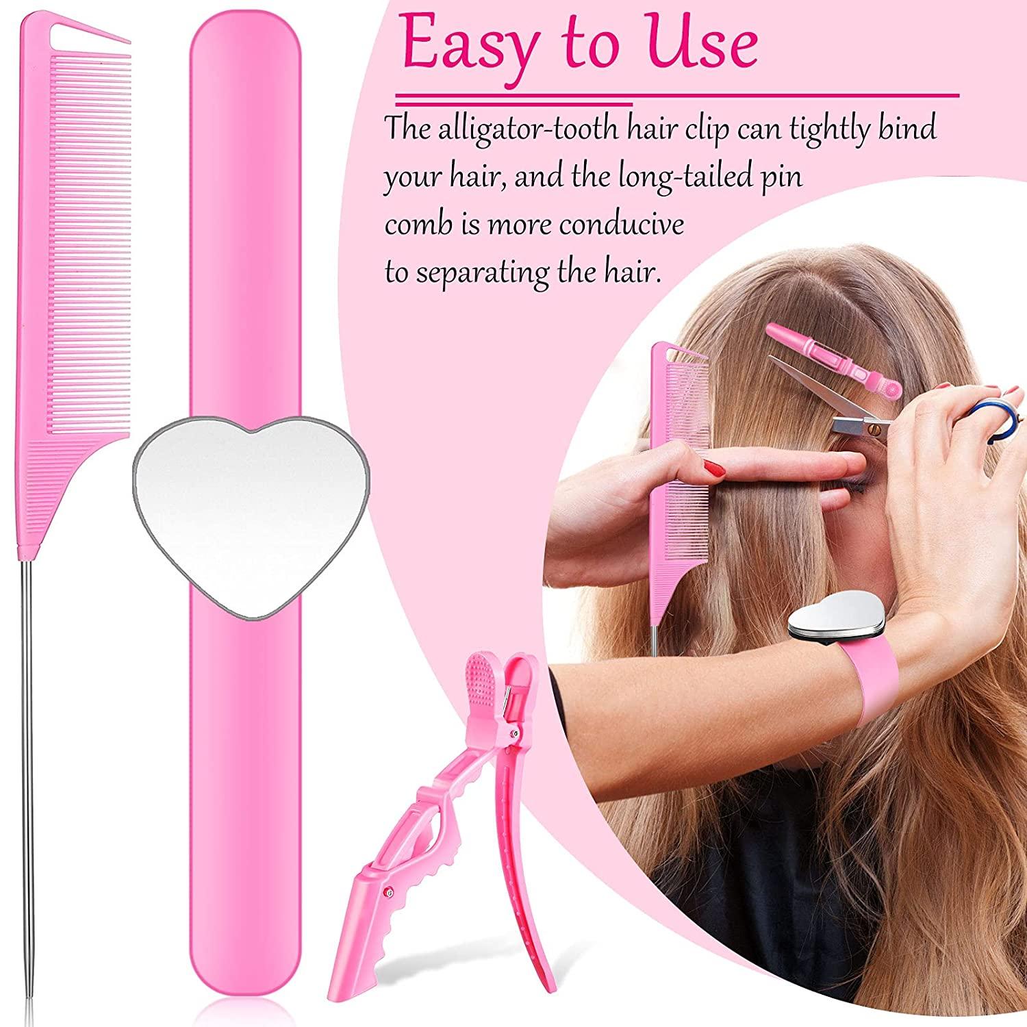 7-Piece Hair Braiding Tools Set with Magnetic Pin Wristband, Stainless ...