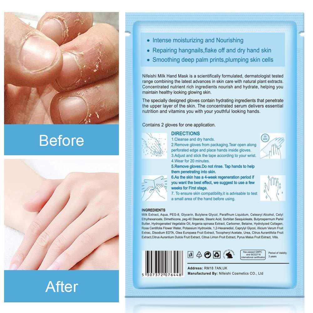 Hand Moisturizing Mask (3 Pack) - Milk Moisturizing Gloves for Dry ...