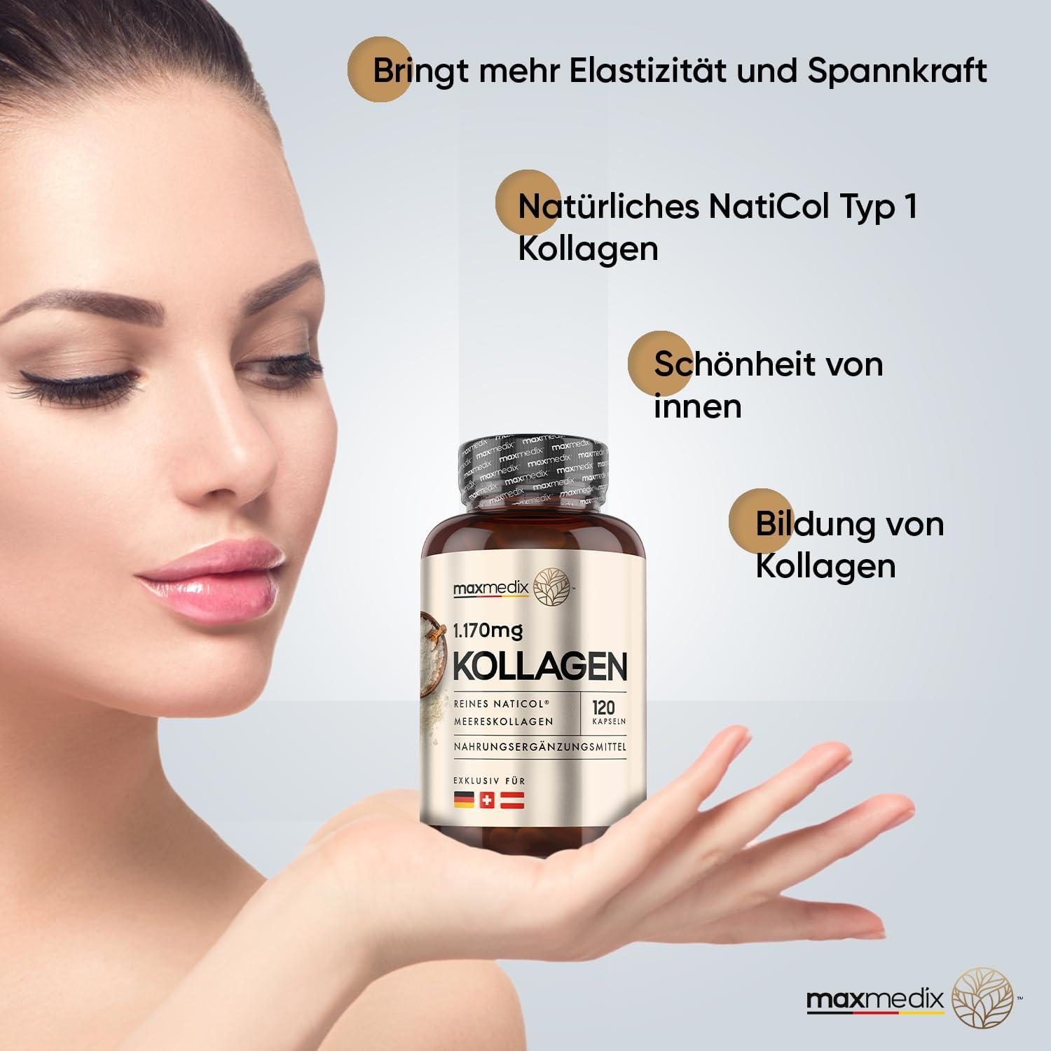 120 Pure Marine Collagen Capsules - 1 170 mg Naticol Hydrolysate - Lab ...