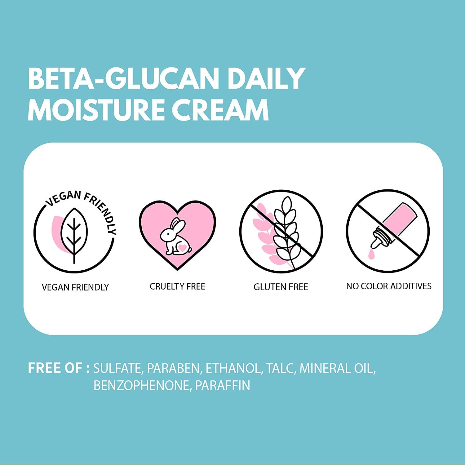 IUNIK Beta Glucan Daily Moisture Cream Lotion 2.02 Fl Oz - Skin Relief ...