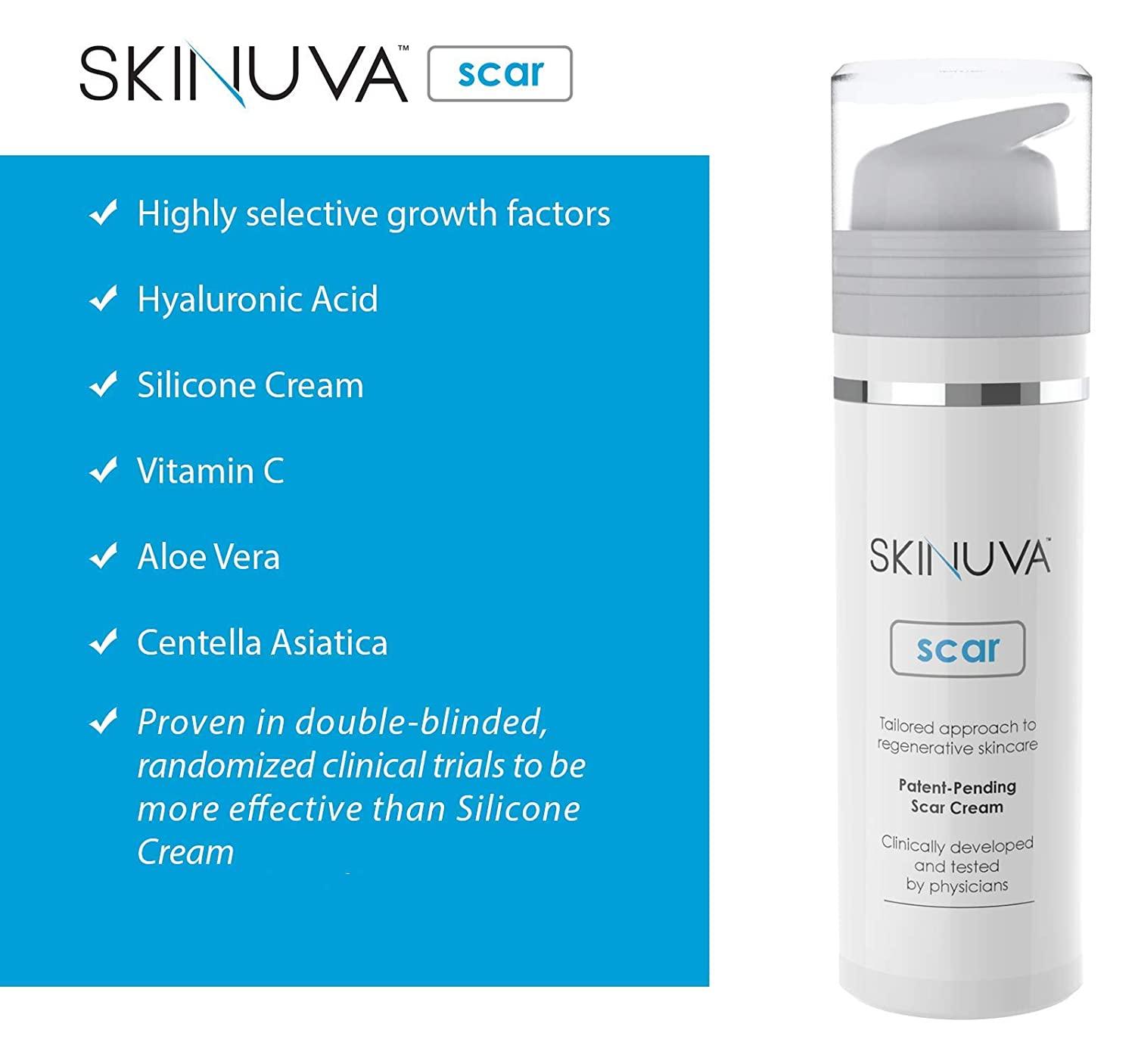 Skinuva Next Generation Scar Cream - Advanced Scar Removal with Growth ...