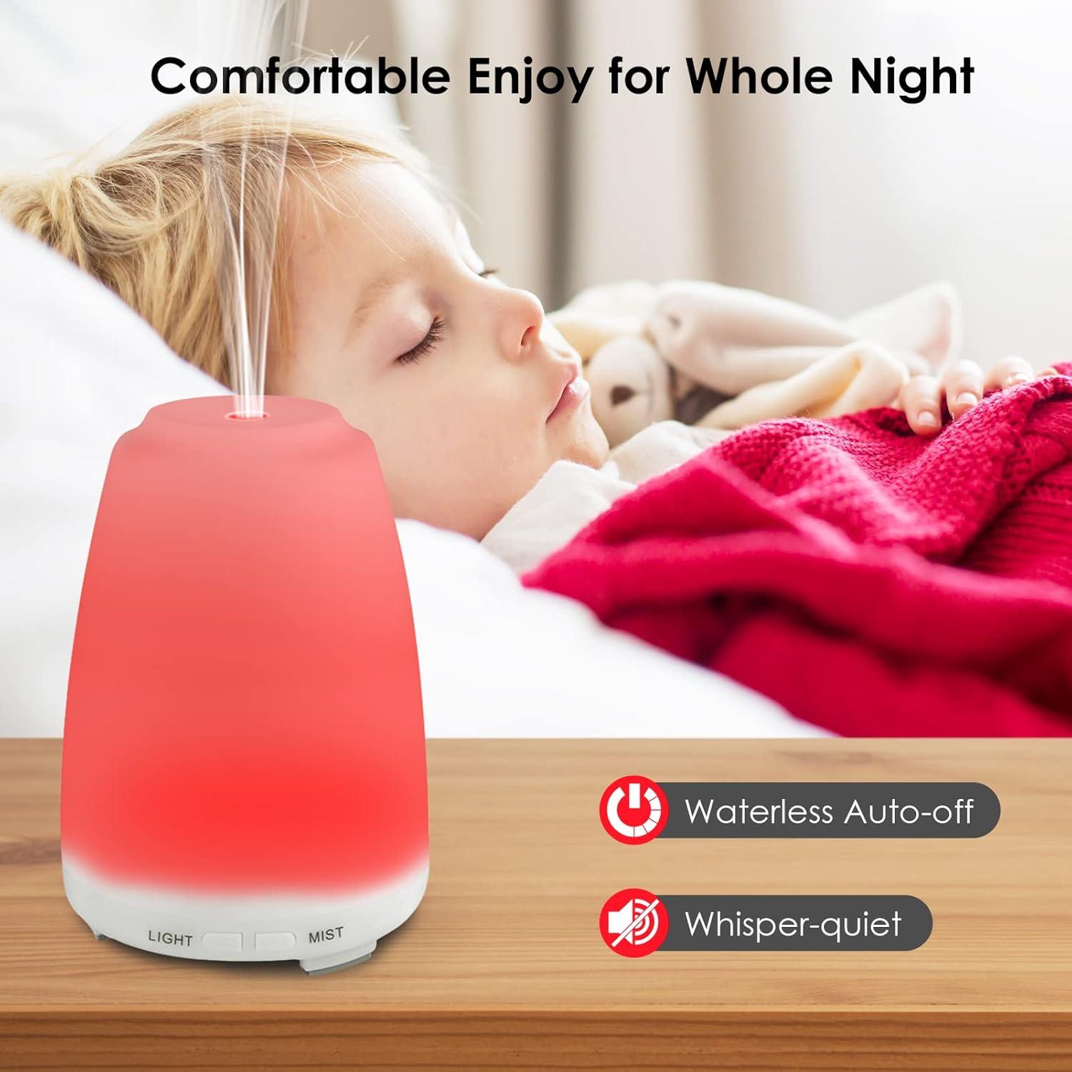 Upgraded White Essential Oil Diffuser | Best Aroma Diffuser for Home ...