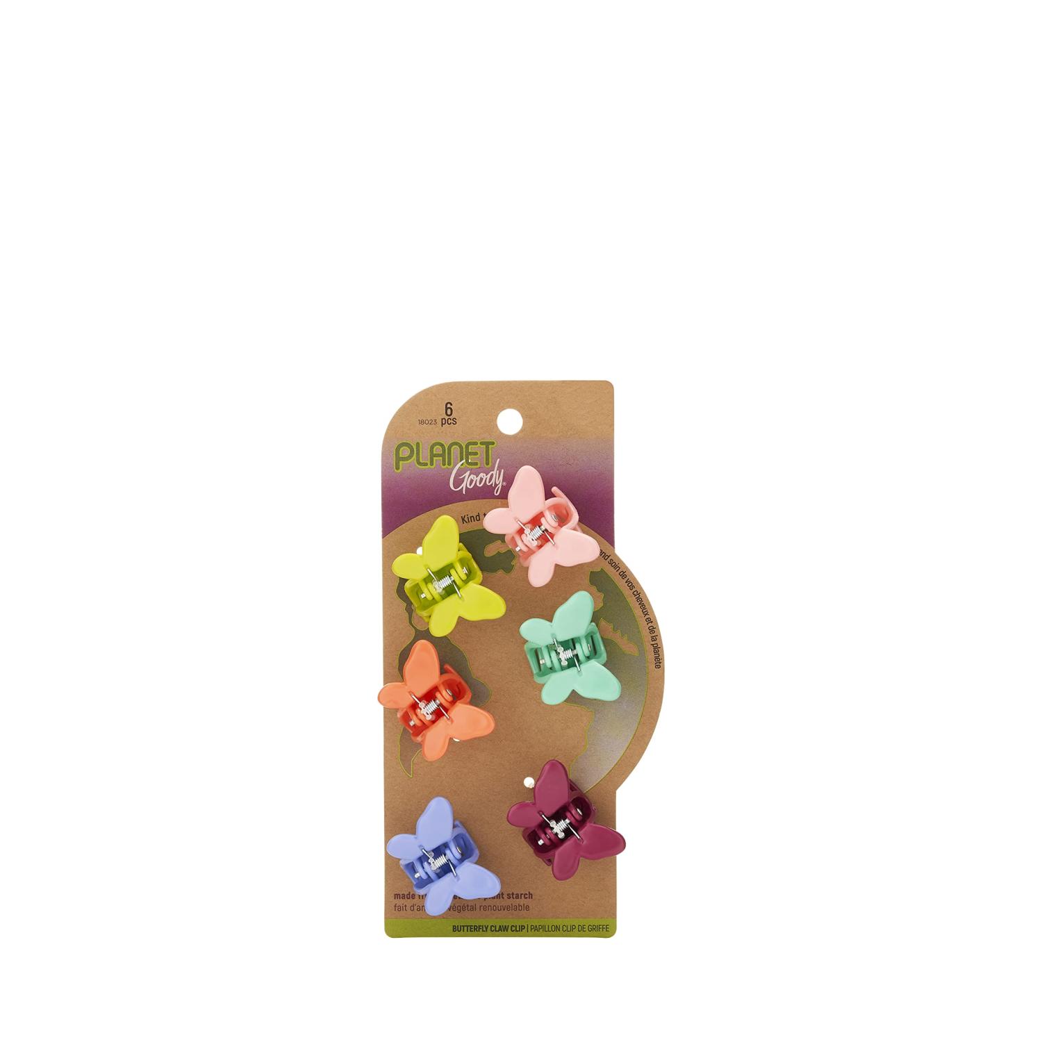 Goody Bio-Plastic Mini Butterfly Clips - Assorted Colors - Snap and Go ...