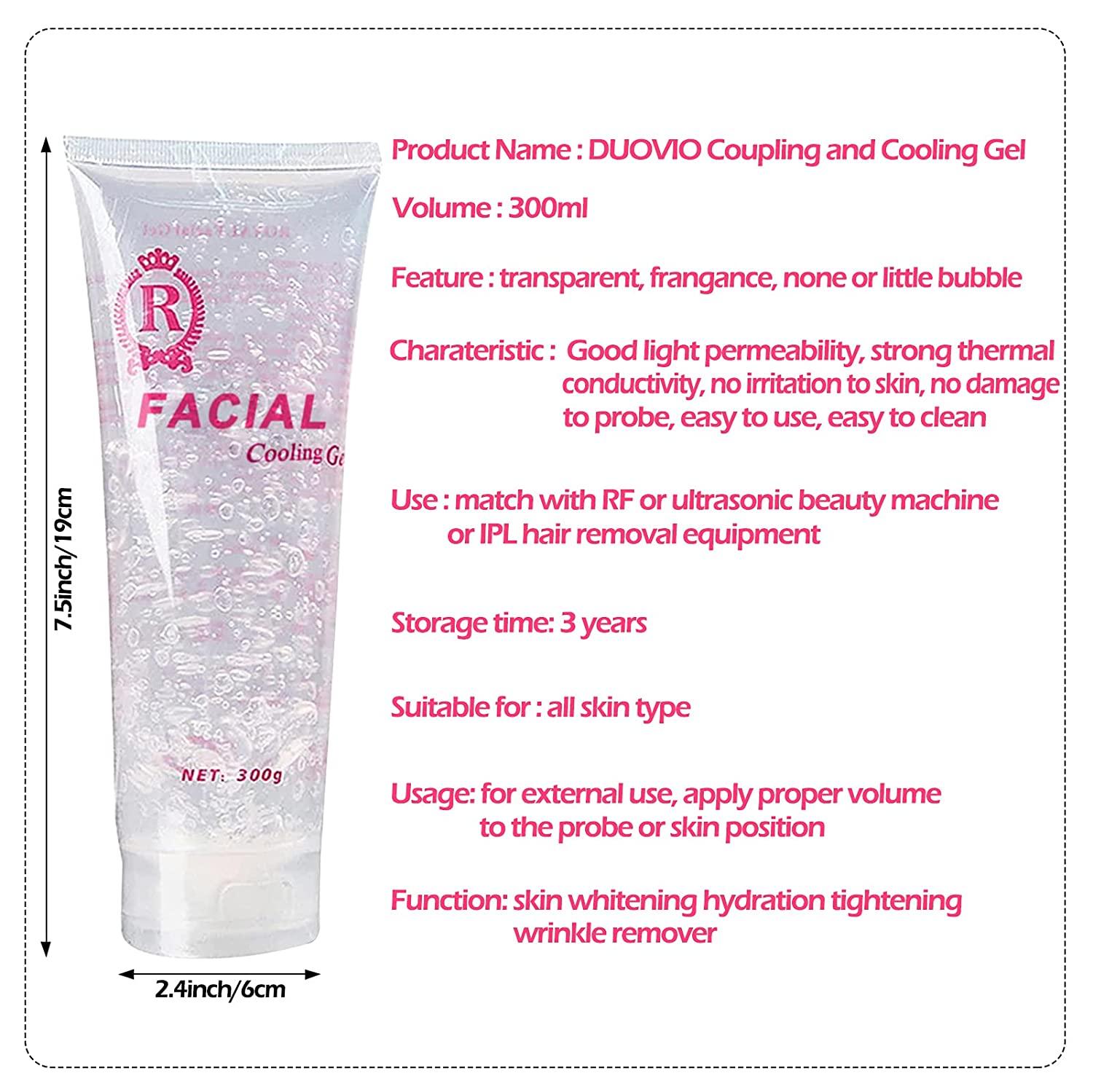 DUOVIO Coupling Gel 300ML for IPL Hair Removal and Beauty Facial ...