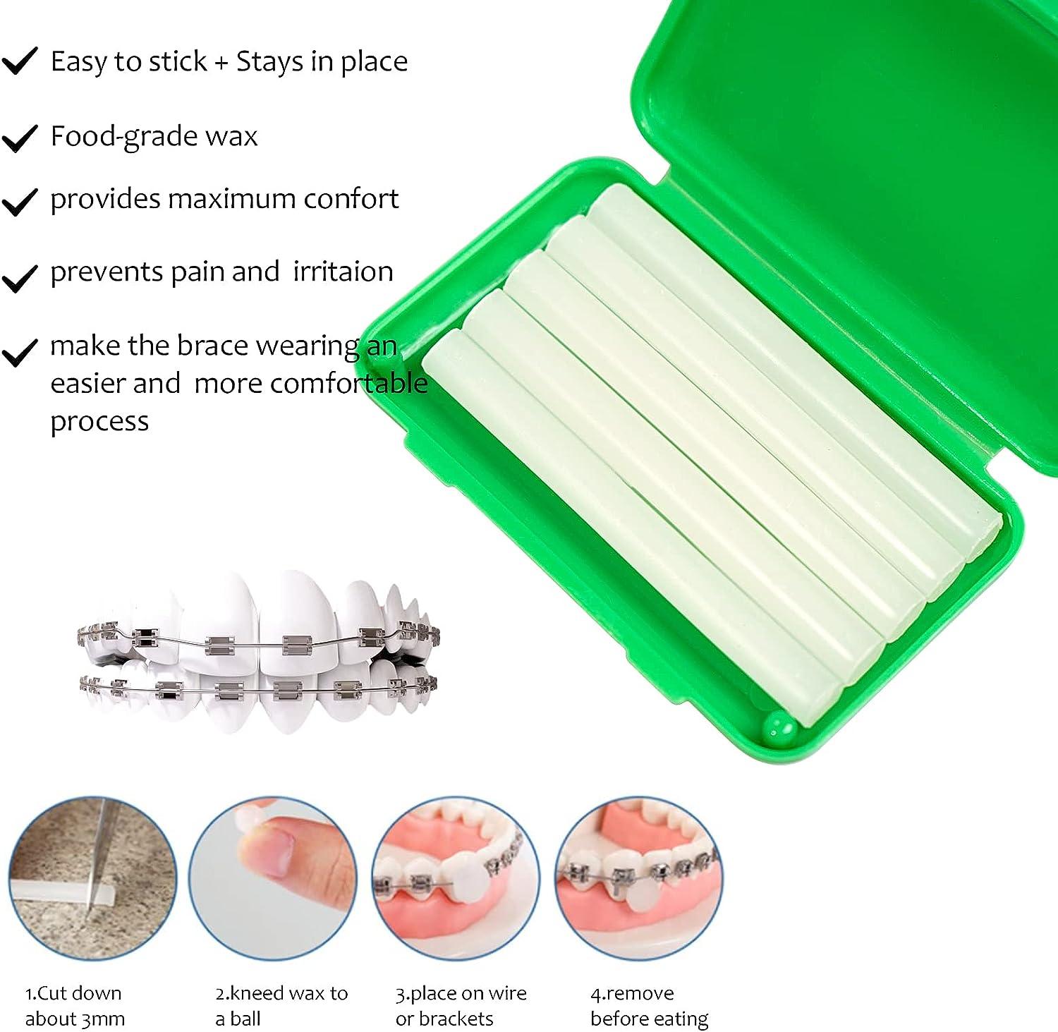 Uouovo Portable Orthodontic Care Kit for Braces - 2 Piece Set with ...