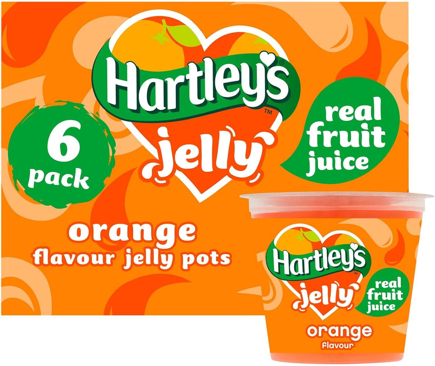 Hartley's Jelly Orange Flavour Jelly Pots 6 x 125g | Buy Now with ...