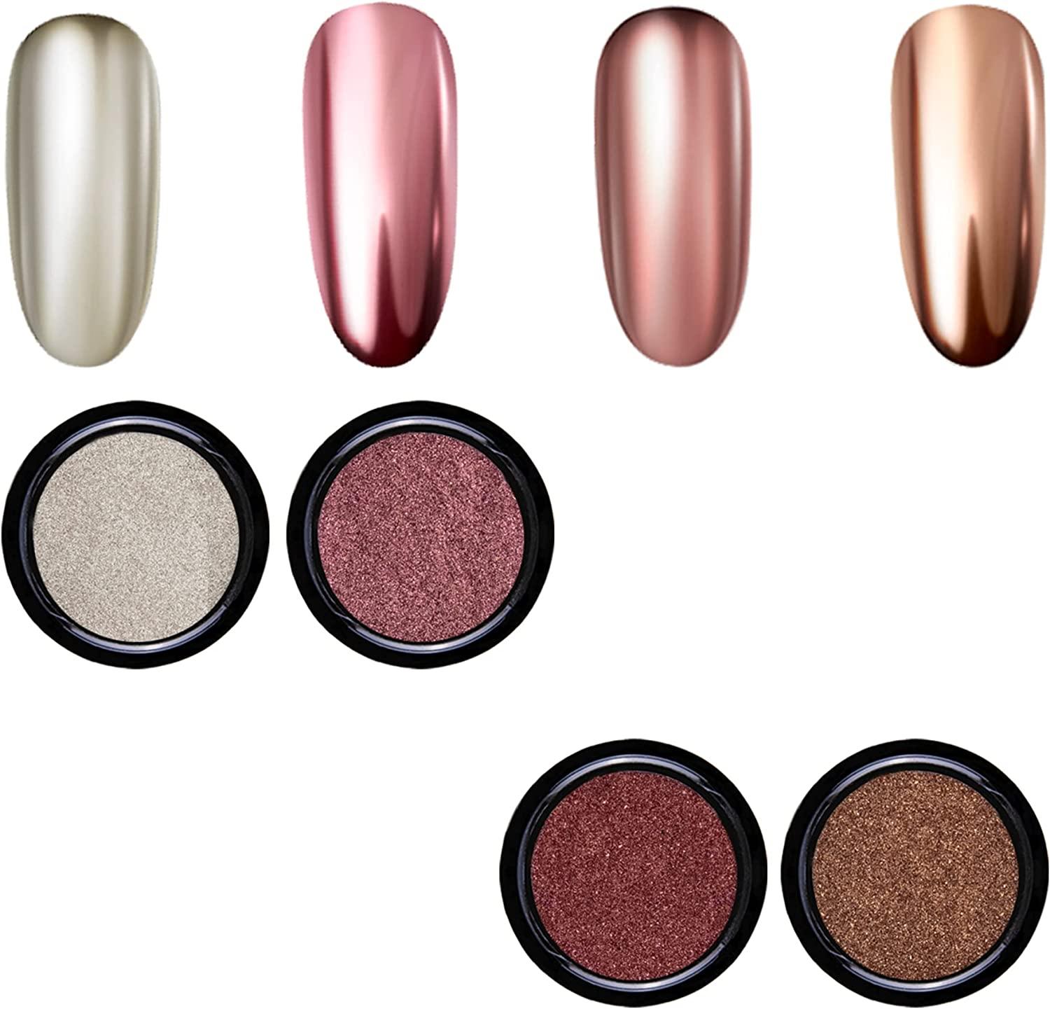 Duufin 22 Color Chrome Nail Powder Set - Metallic Mirror Effect ...