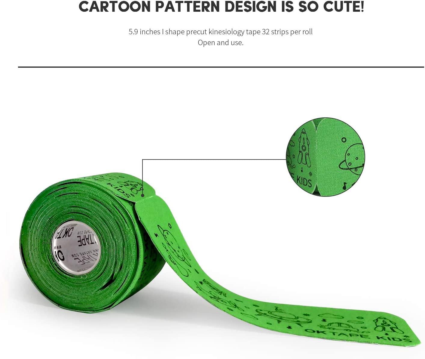 OK TAPE Kinesiology Tape Precut - Kids I Shape for Kid&Teenage 5.9 ...