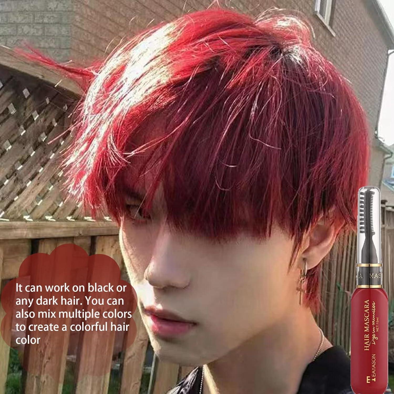 Red Hair Spray Colour for Kids Temporary Hair Chalk Comb Washable Hair ...