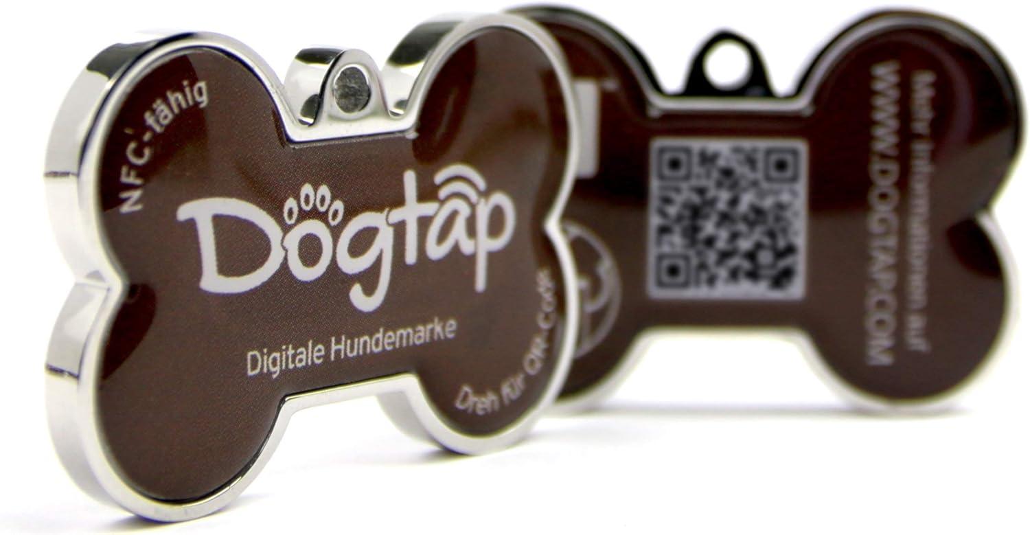 DogTap Solid Digital Dog Tag - NFC & QR Code for Contact Details ...