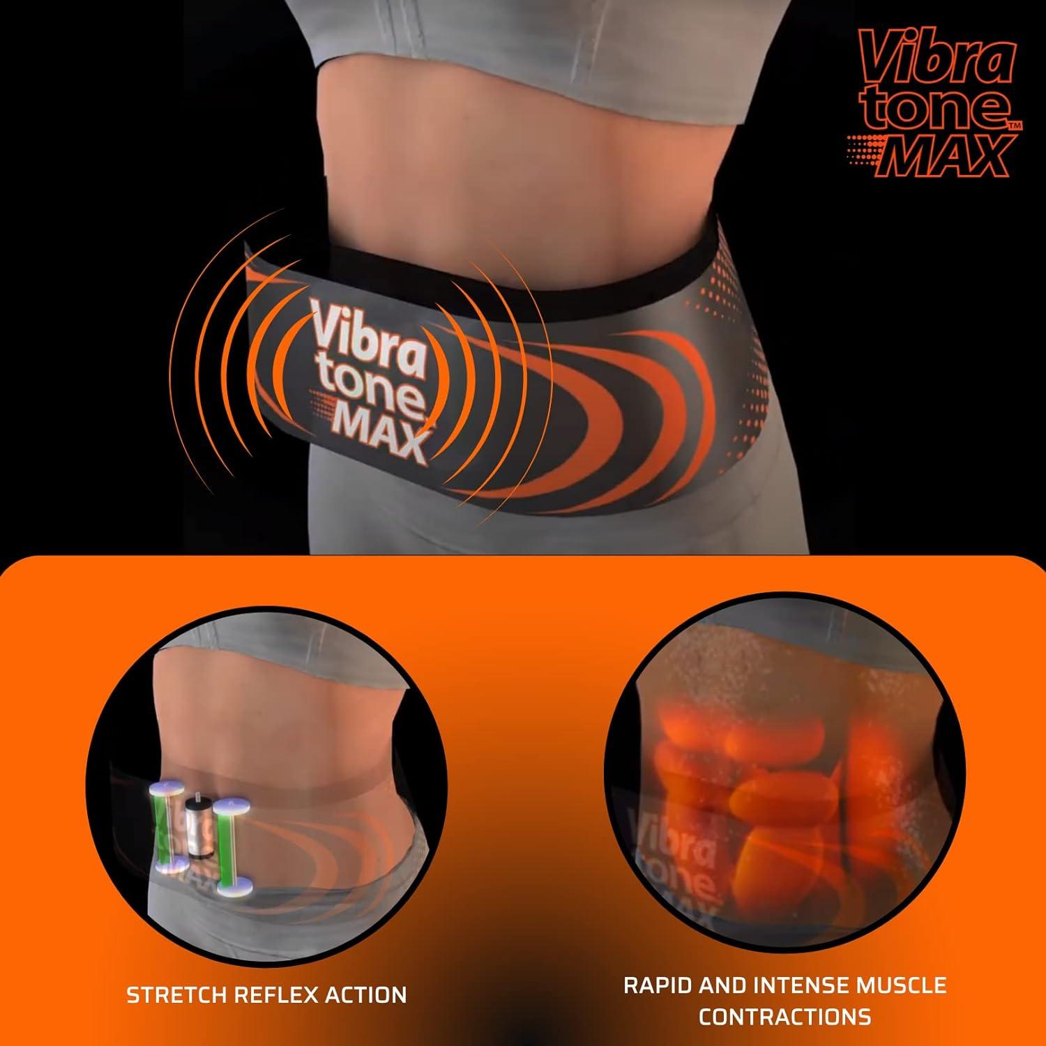 Buy Vibratone Max Abdominal Belt - Tone Your Belly Hips and Thighs with ...