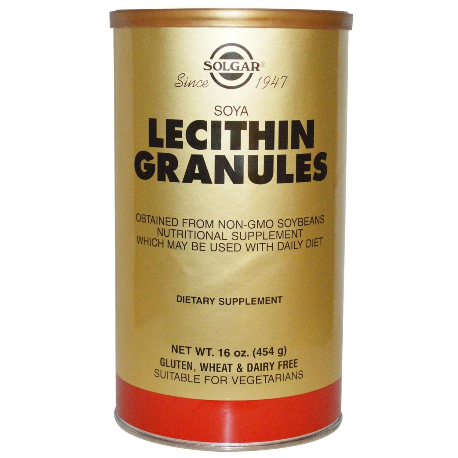 Solgar Soya Lecithin Granules 16 oz | Non-GMO, Heart Health Support ...