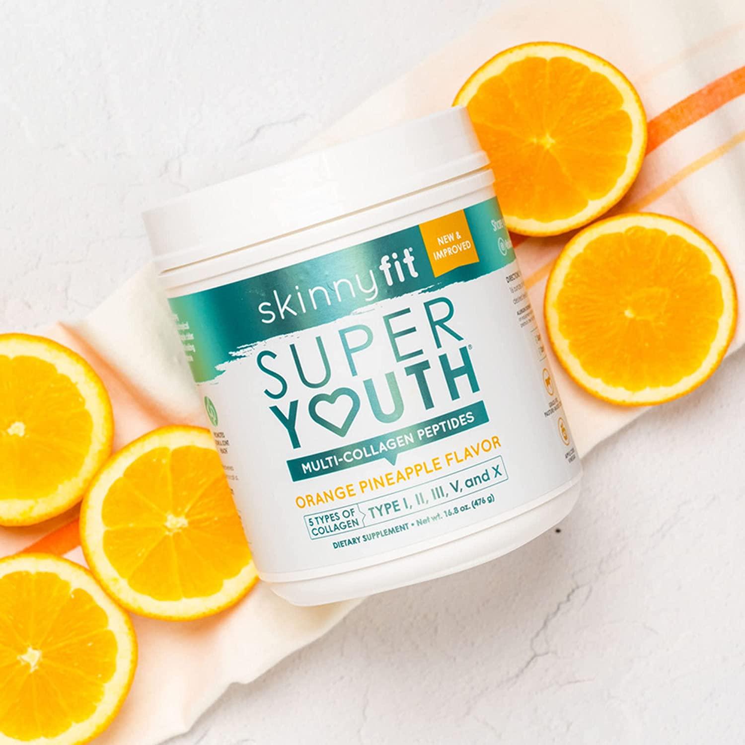 SkinnyFit Super Youth Multi-Collagen Peptides Plus Apple Cider Vinegar ...