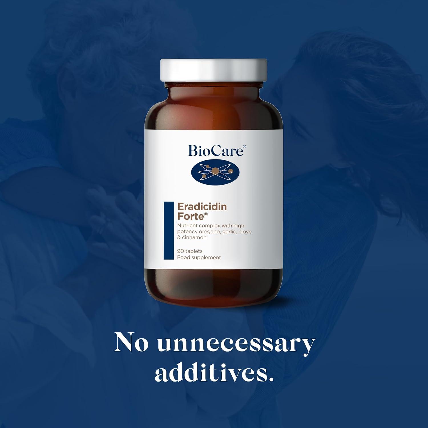 BioCare Eradicidin Forte | 90 Tablets - Garlic, Oregano, Cinnamon ...