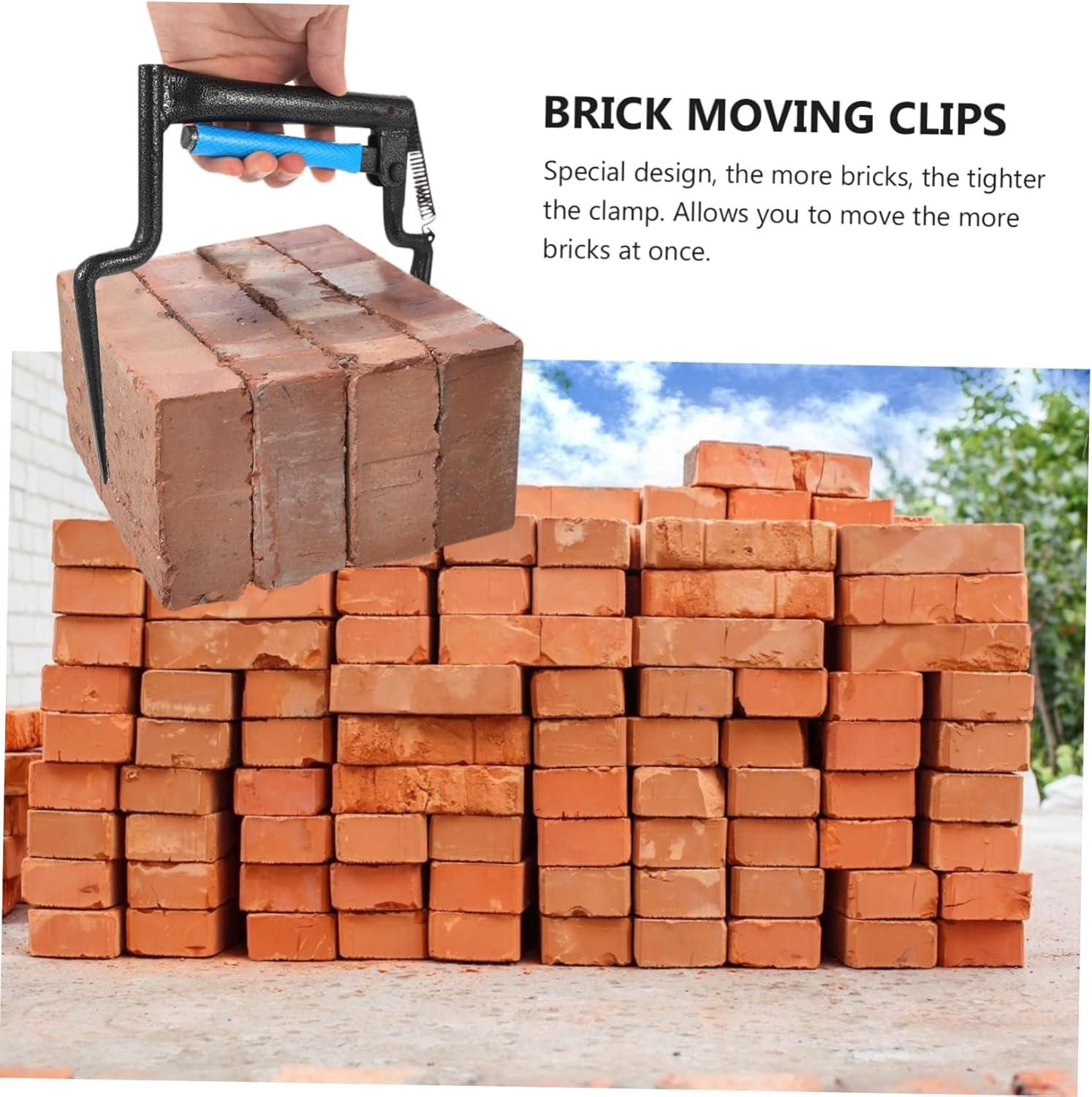 Yardenfun Tools Adjustable Brick Clamp Brick Block Carrier Clamp Steel ...