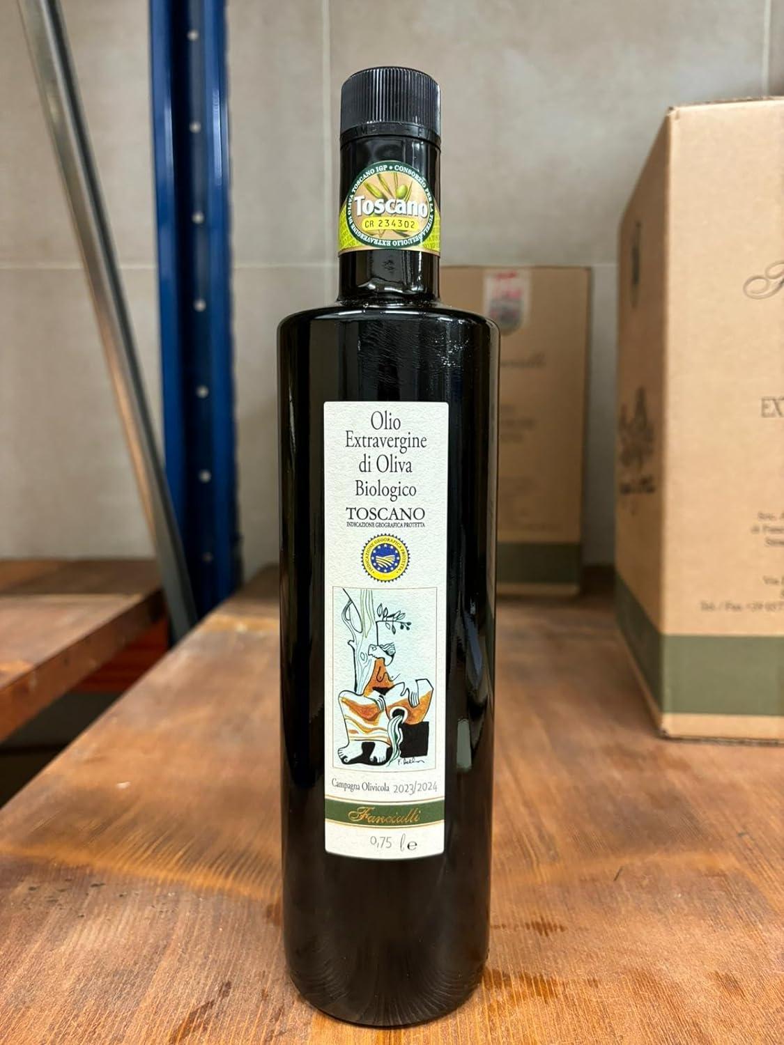 Oil Fanciulli-PGI Toscano-olive oil campaign 2023/2024-0.75L bottle ...