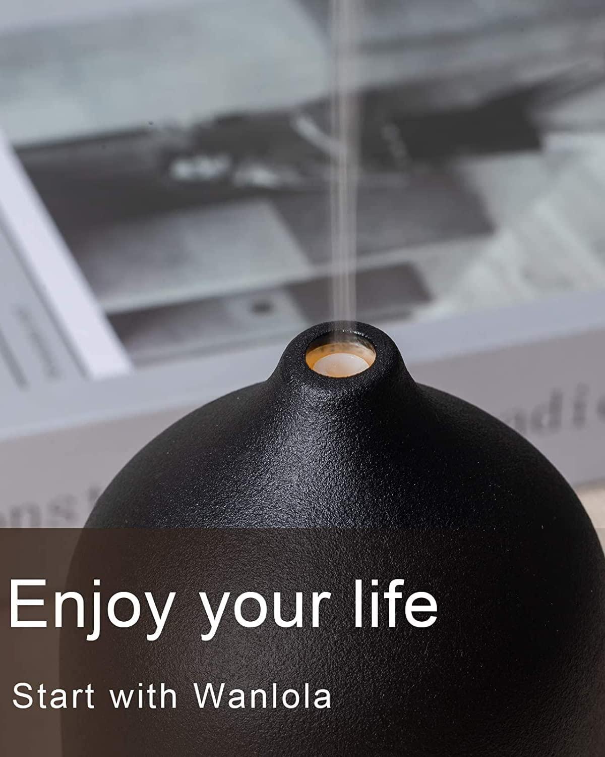 Wanlola 120ml Ceramic Essential Oil Diffuser for Aromatherapy ...