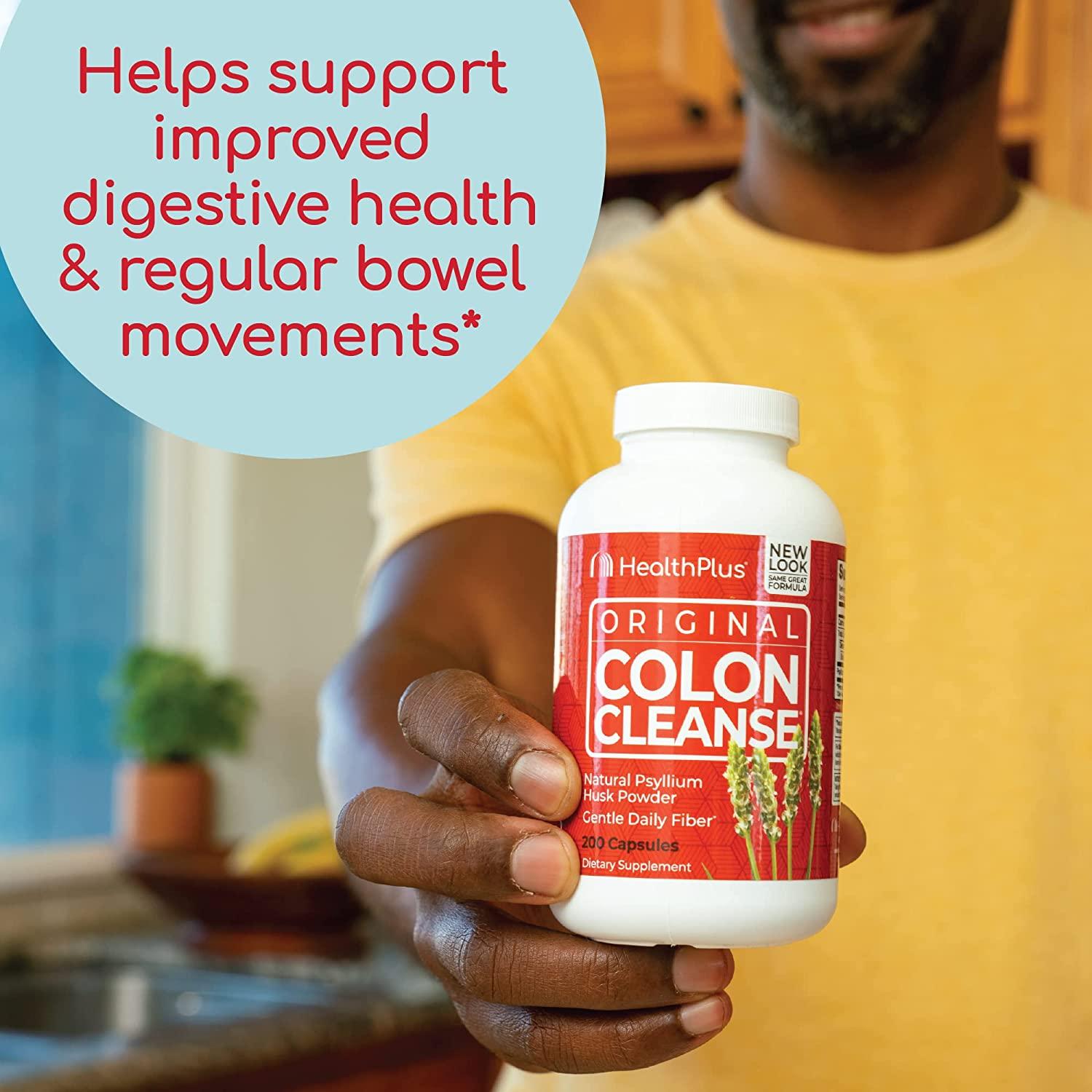 Health Plus Colon Cleanse - Natural Daily Fiber - Gluten Free Detox ...