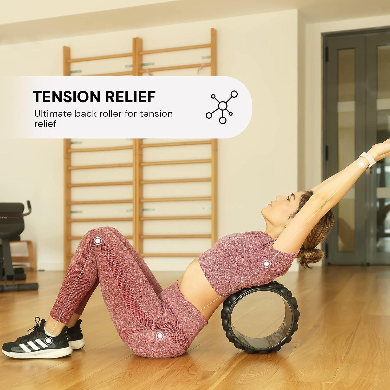 Yoga Wheel for Back Pain Relief - Decompress and Stretch with Durable ...