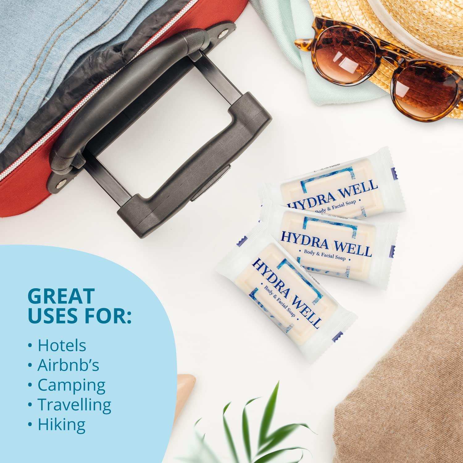 Hydra Well 1 oz Bulk Soaps - 50 Pack, Individually Wrapped Mini Bars ...