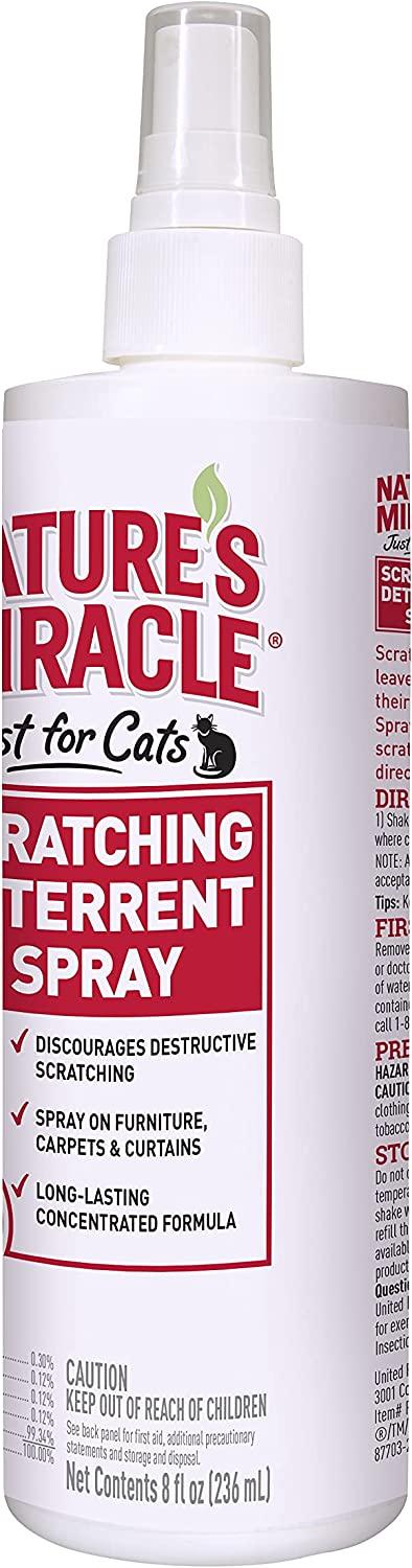 Nature's Miracle Just for Cats No Scratch Deter Spray 8oz - Cat Scratch ...