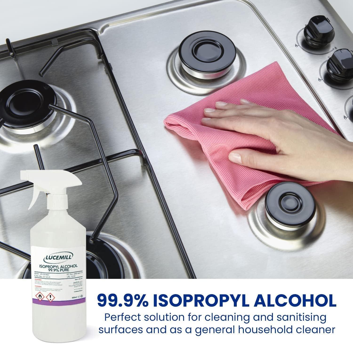 (2 Pack) of 500ml Isopropyl Alcohol 99.9% Pure IPA Trigger Spray ...
