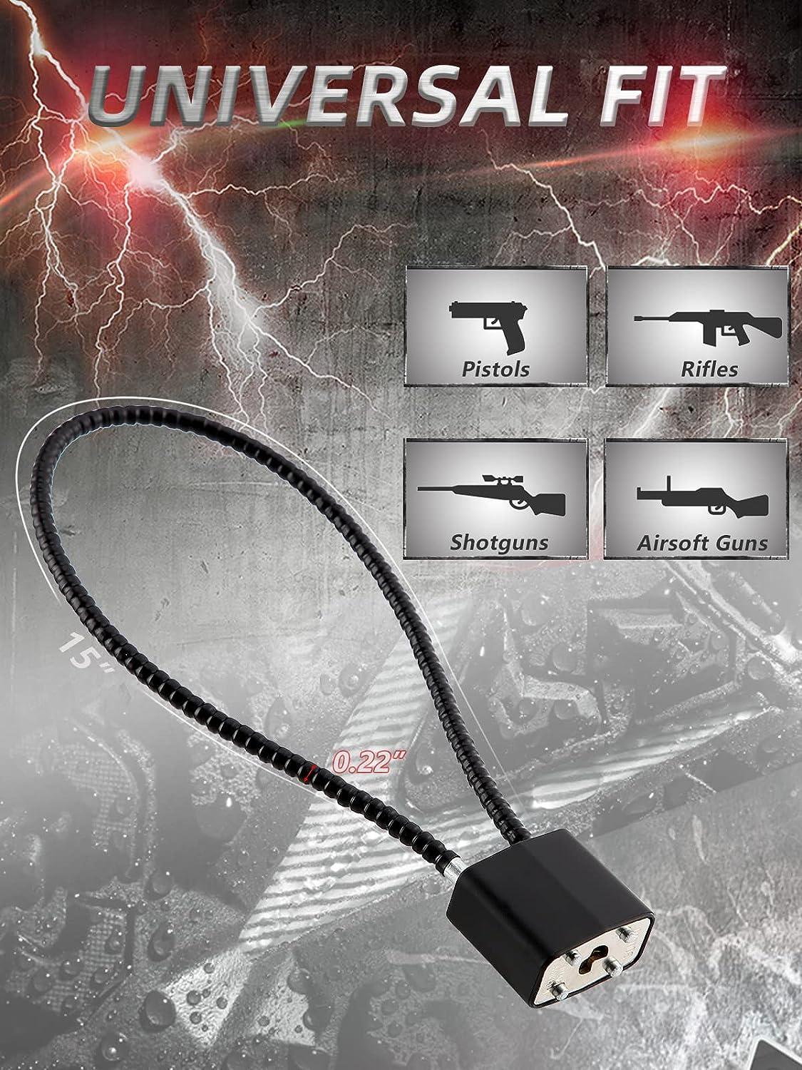 DELSWIN Cable Gun Locks with Keys - Heavy Duty 15 Keyed Cable Lock for ...