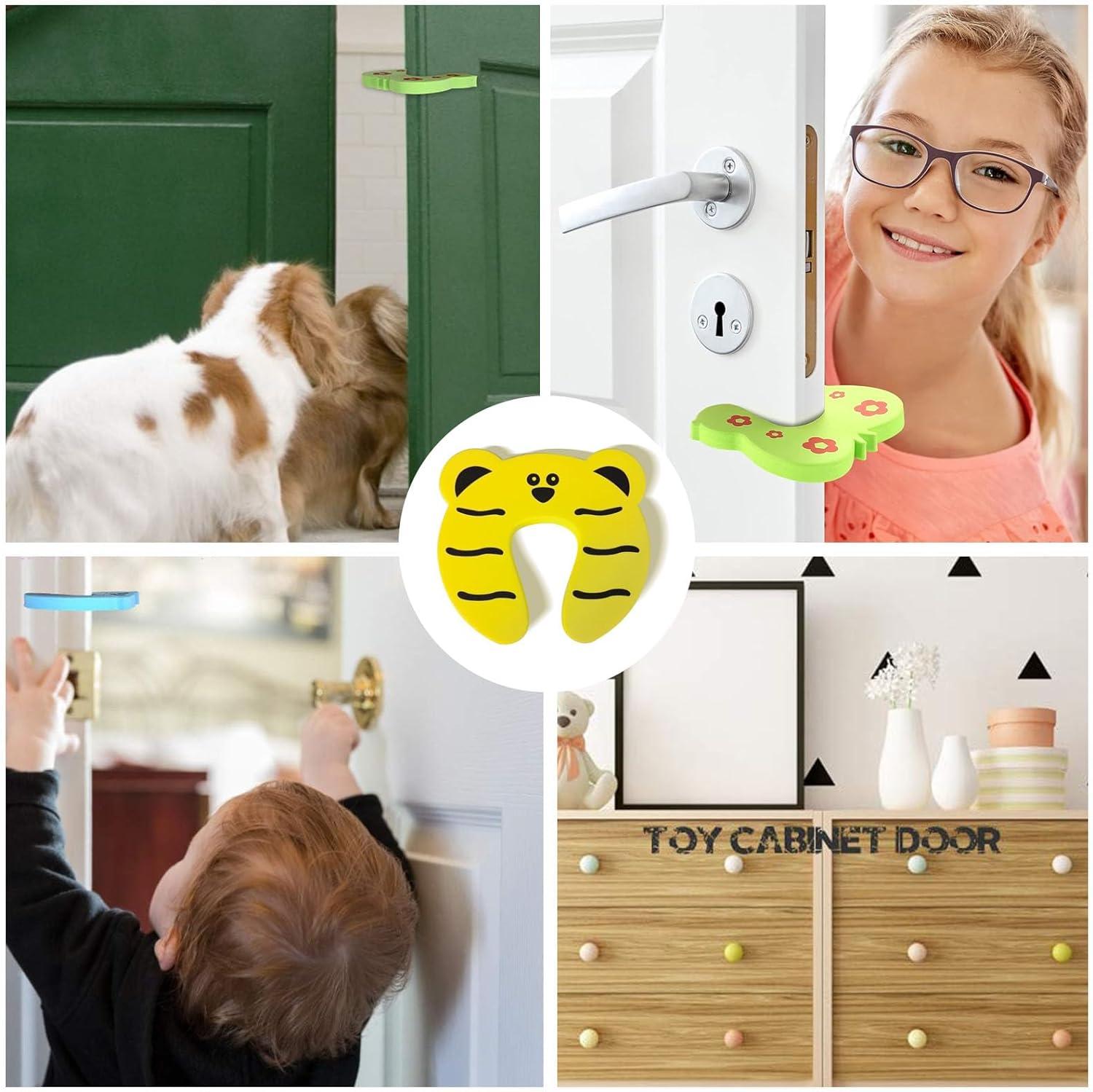 7Pcs Children's Door Stop Finger Pinch Guard Set - Child Safety Foam ...