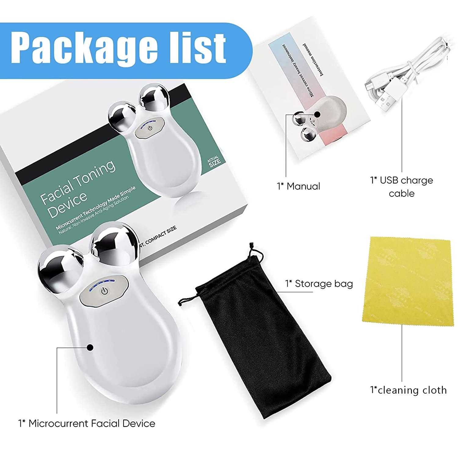 2023 New Microcurrent Face Roller - Lift and Tighten Skin - USB Mini ...