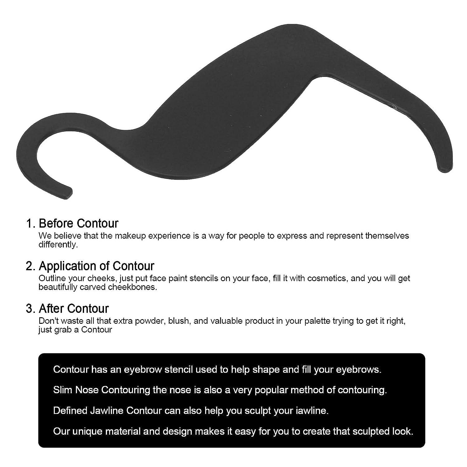 Face Make Up Stencils Nose, Eyebrow, Cheekbone Contour Stencils ...