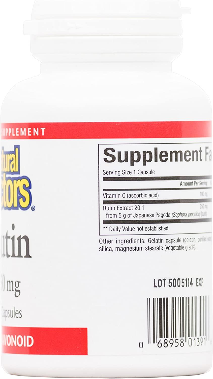 Natural Factors Rutin 250 mg - 90 Capsules for Circulatory Support | Buy Now with Express ...
