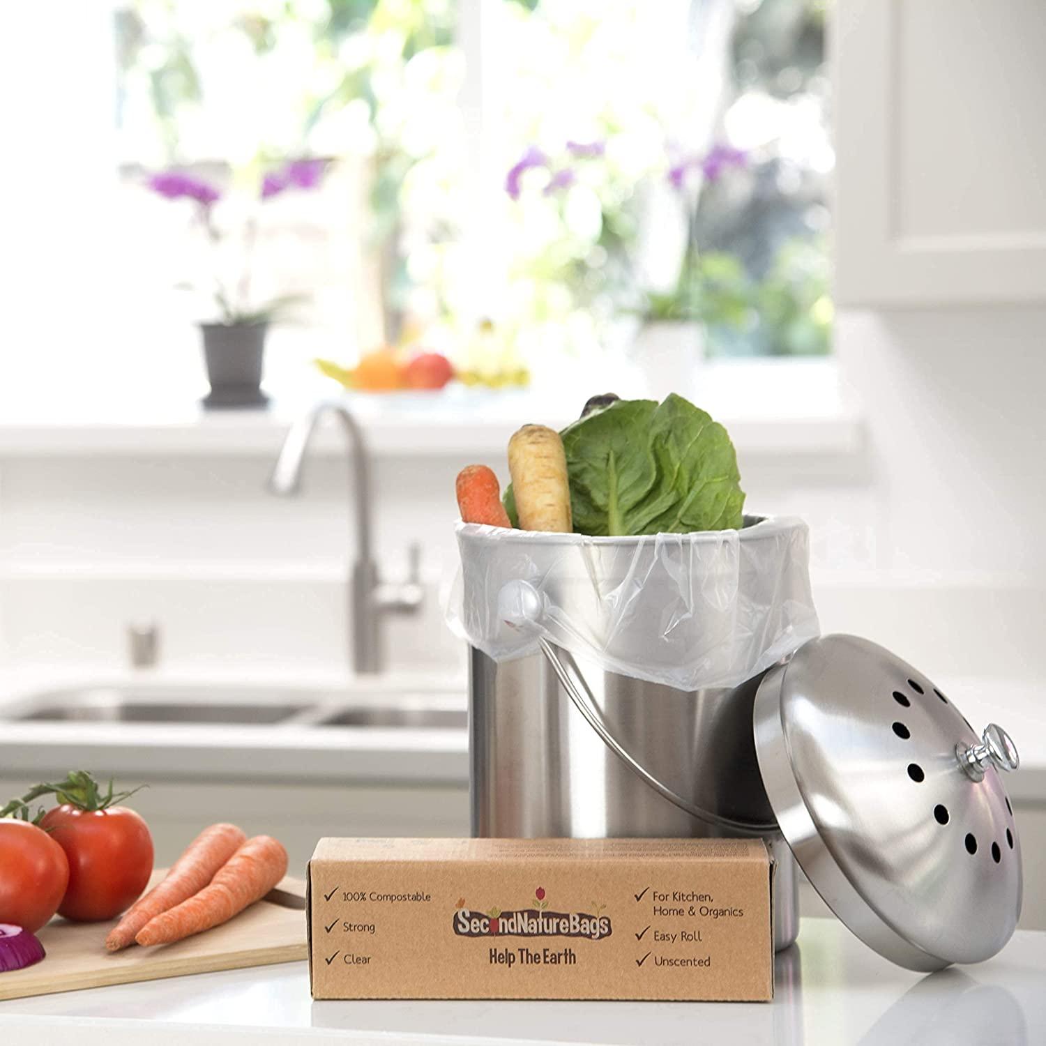 Second Nature Premium Certified 100% Compostable Biodegradable 10L/3 ...