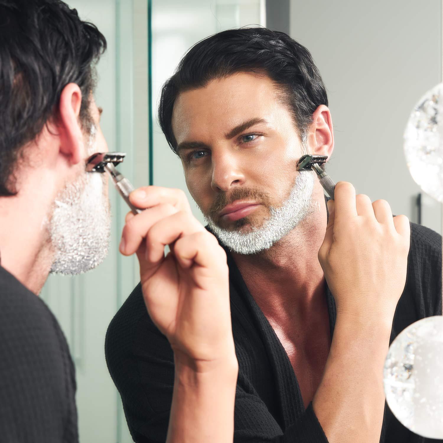 Razor Blades Shaving Face