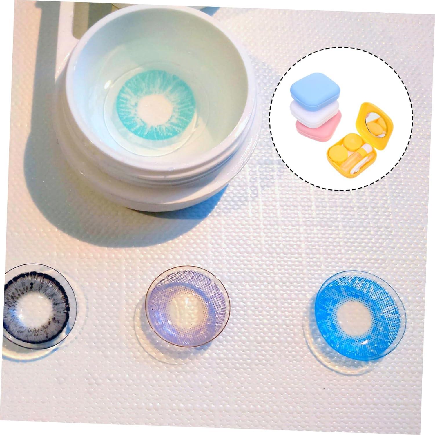 JECOMPRIS 4-Piece Contact Lens Accessories Set | Lens Soaking Container ...