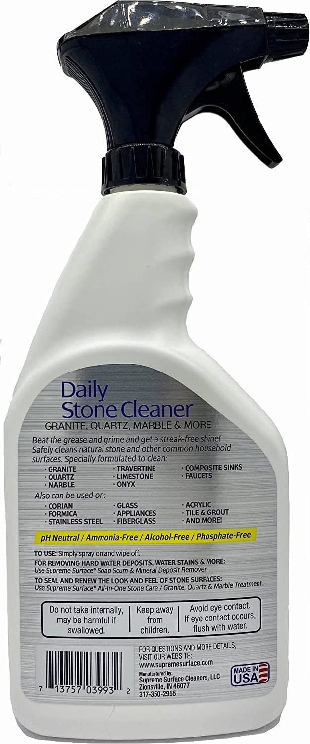 Supreme Surface Daily Stone Cleaner & Sealer Combo Kit - Granite ...