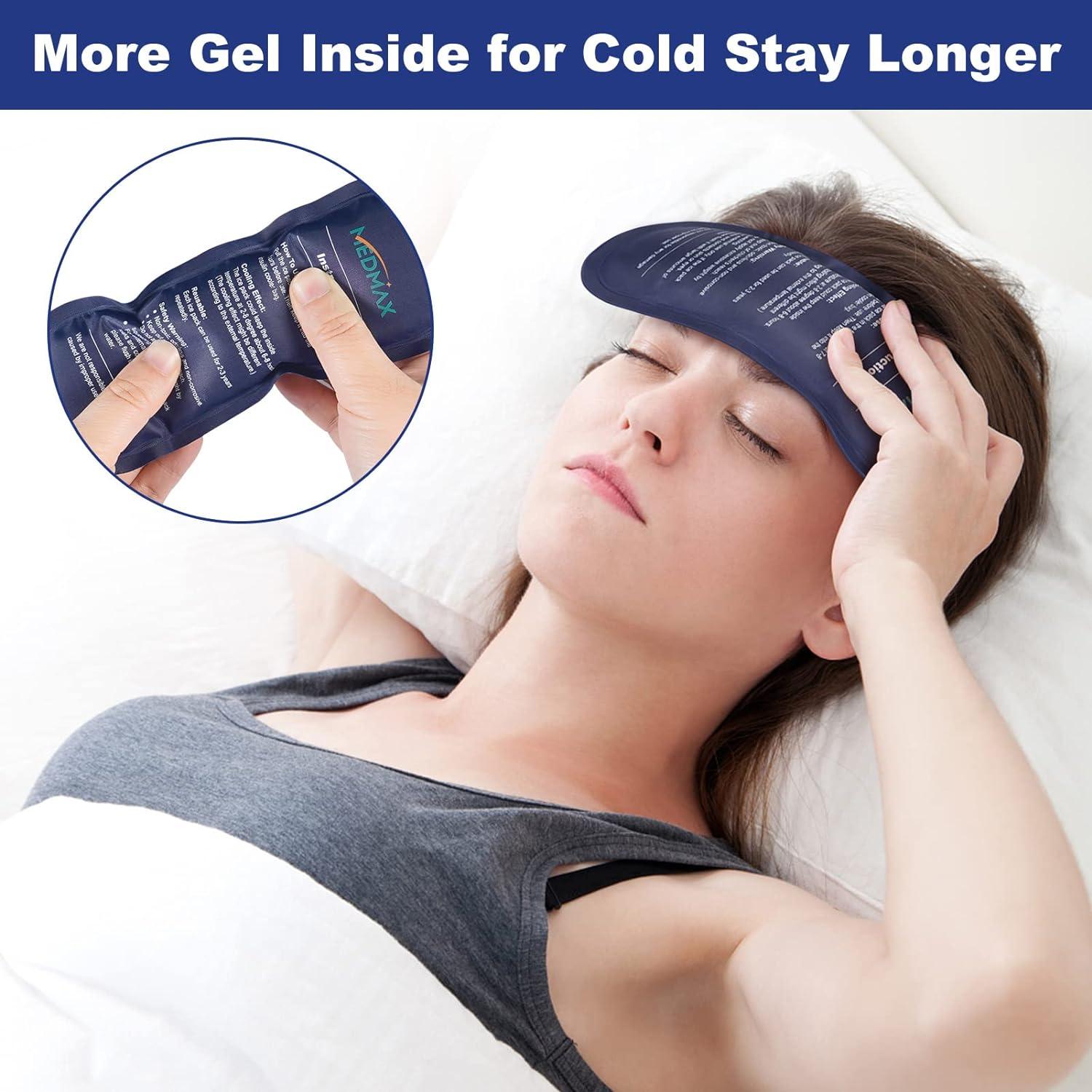 4 Pack of MEDMAX Reusable Small Ice Packs - Cold Compress for Injuries ...