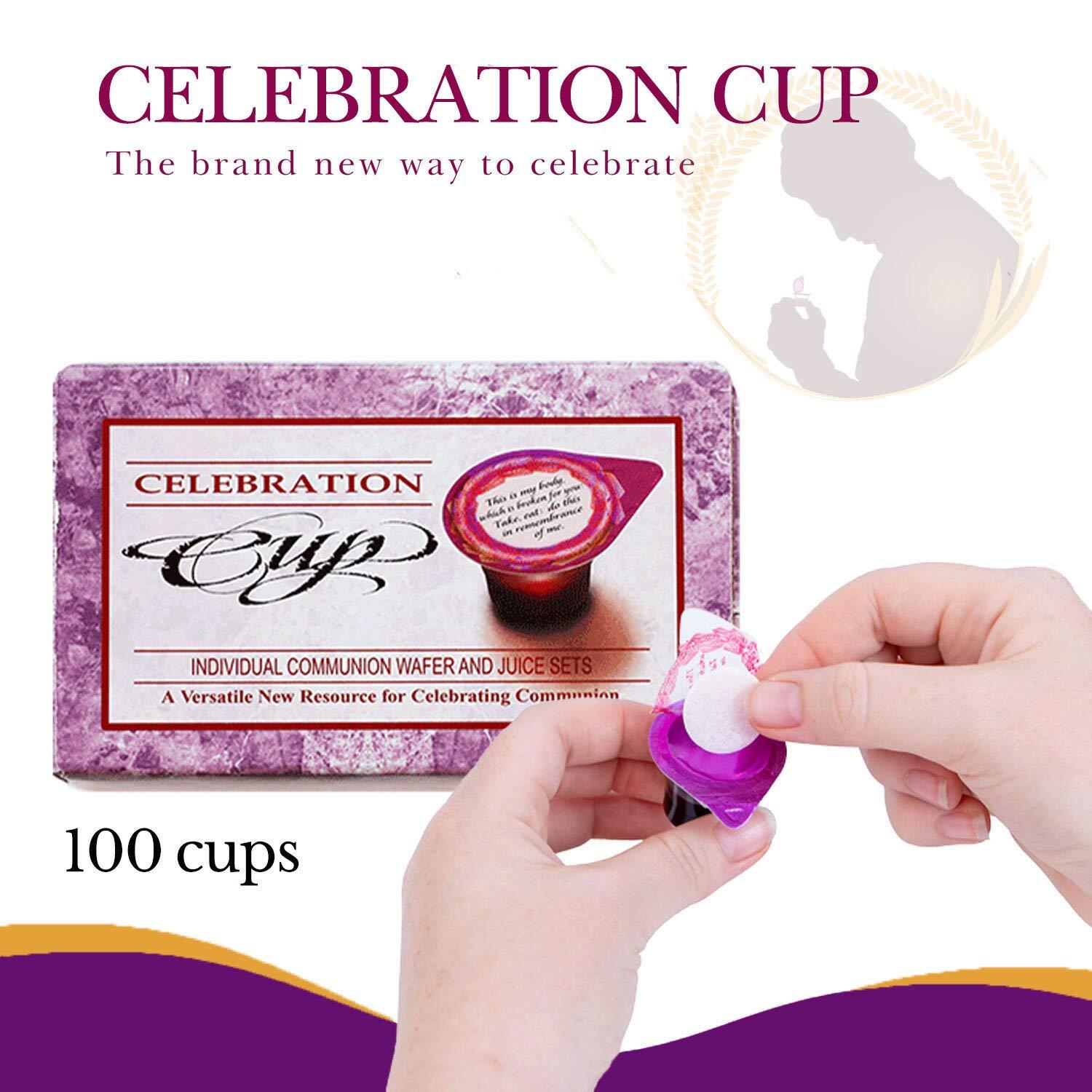 Prefilled Communion Cups & Wafer Set - Celebration Cup (Pack of 100 ...