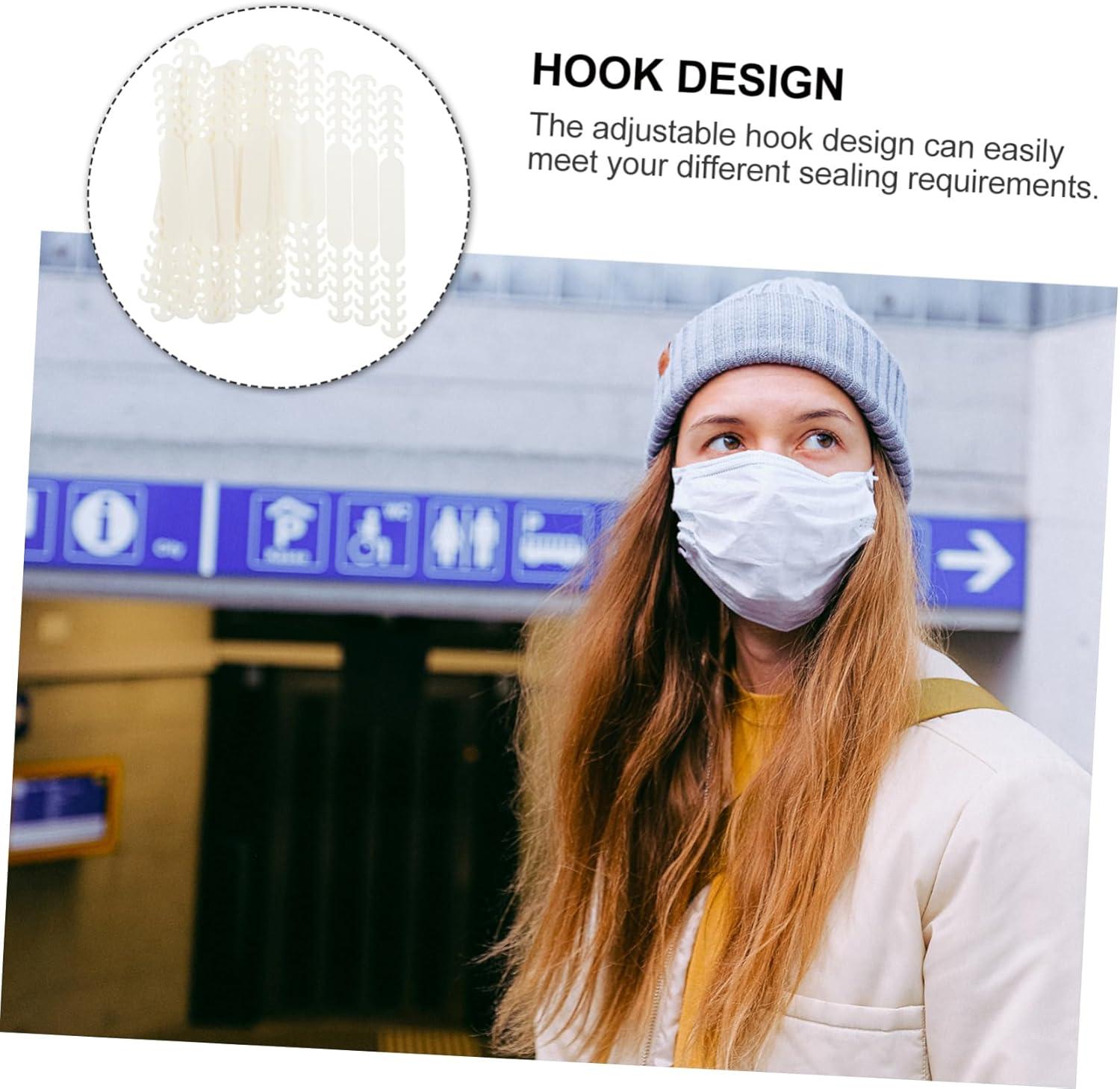 Minkissy 20 Pack Masking Hook & Ear Strap Adjuster - Facial Extension ...