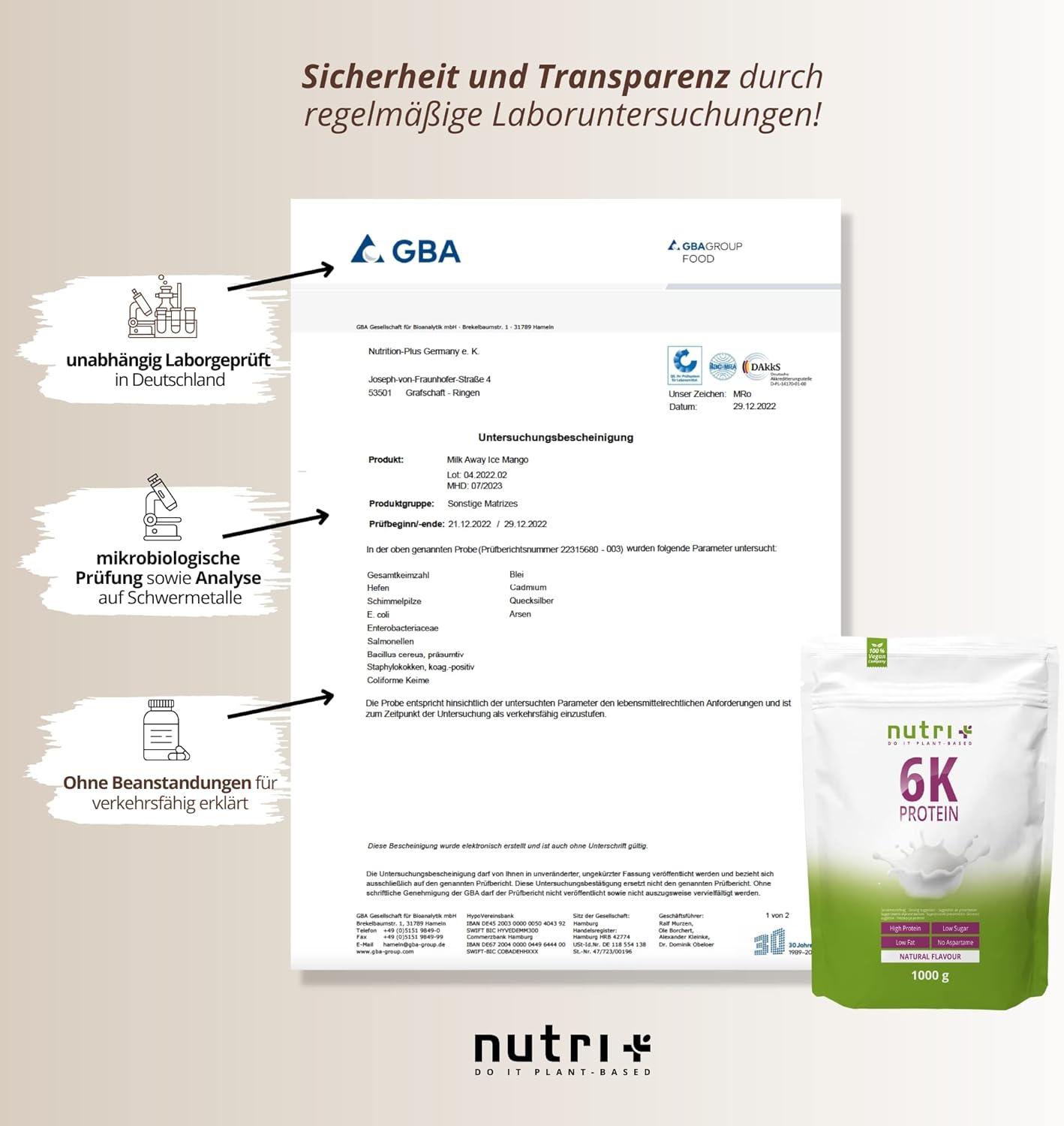 Buy Nutri Plus Strawberry Protein Shake 2kg | 6K Protein Powder - Low ...