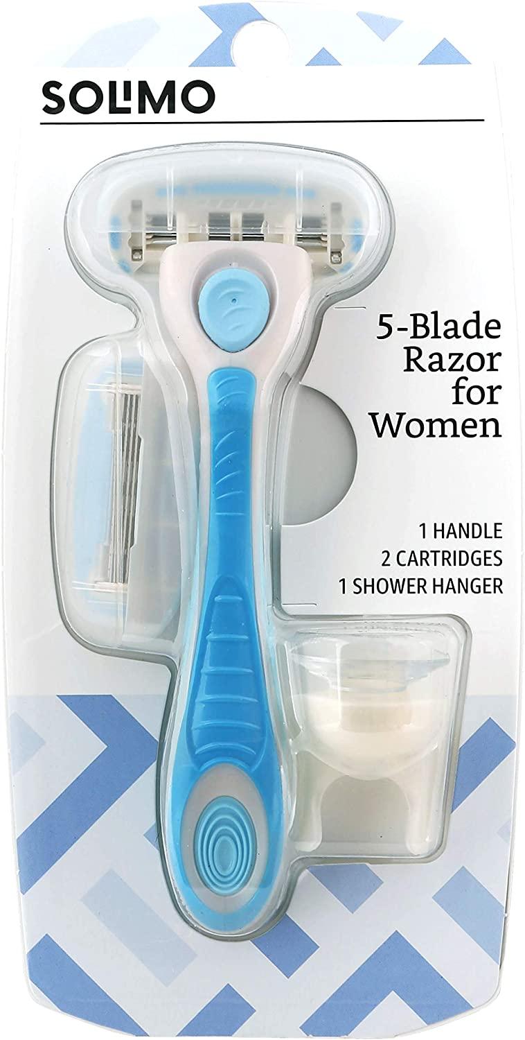 Solimo 5-Blade MotionSphere Razor Set for Men and Women | Dual Lubrication, Precision Beard ...