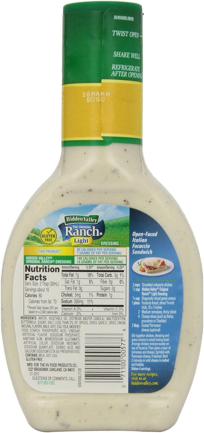 Hidden Valley Original Ranch Light Dressing 473ml - Delicious and Low ...