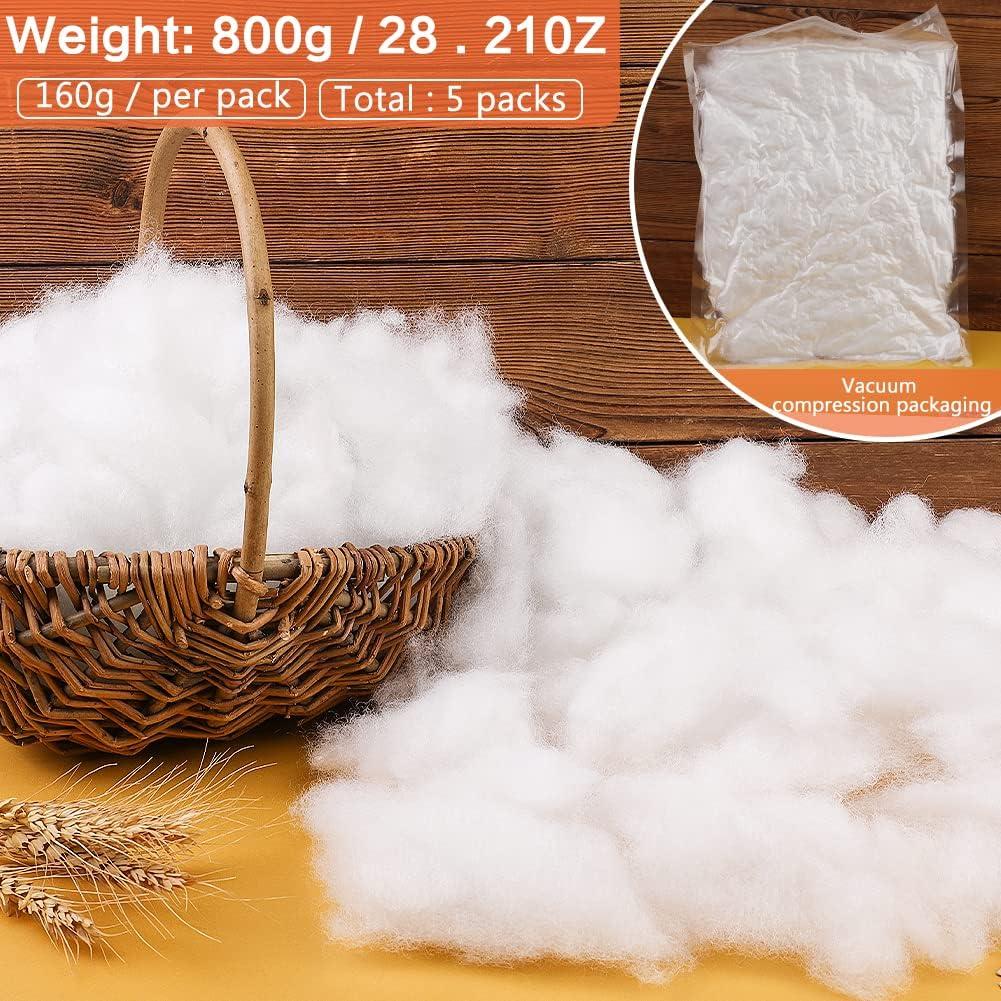 28.2oz Premium Polyester Fiberfill for Pillow & Animal Craft Stuffing ...