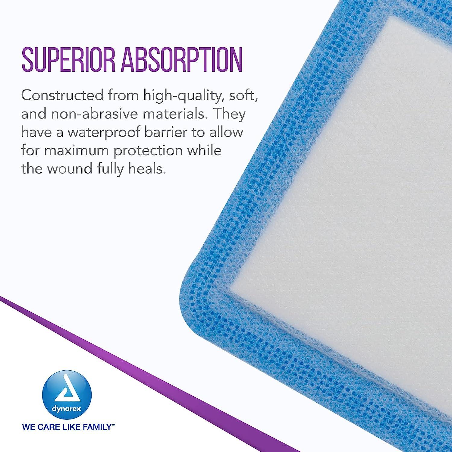 Dynarex DynaSorb Super Absorbent Dressings 4x4 | Sterile Wound Care ...