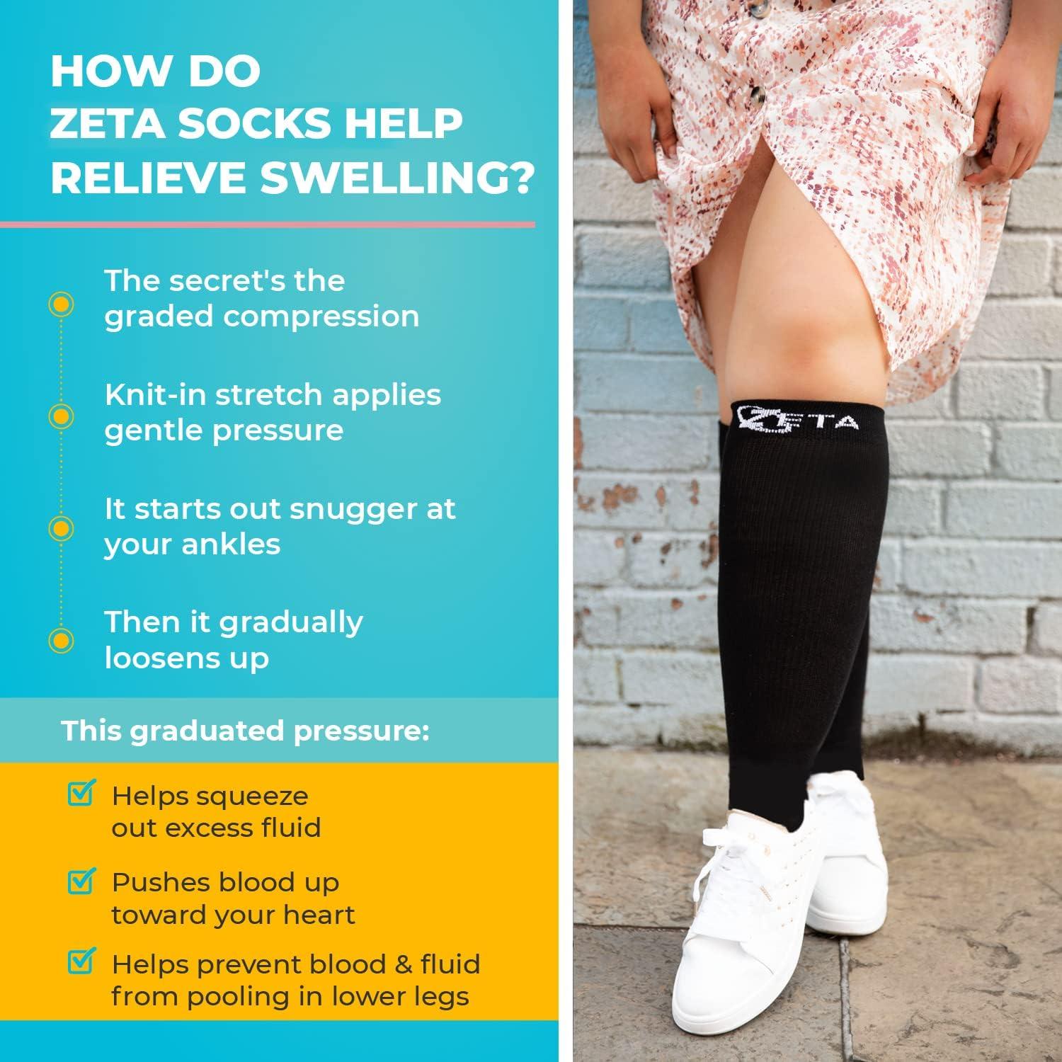 Zeta Wear Compression Stockings for Thick Calves - Comfortable 4XL ...