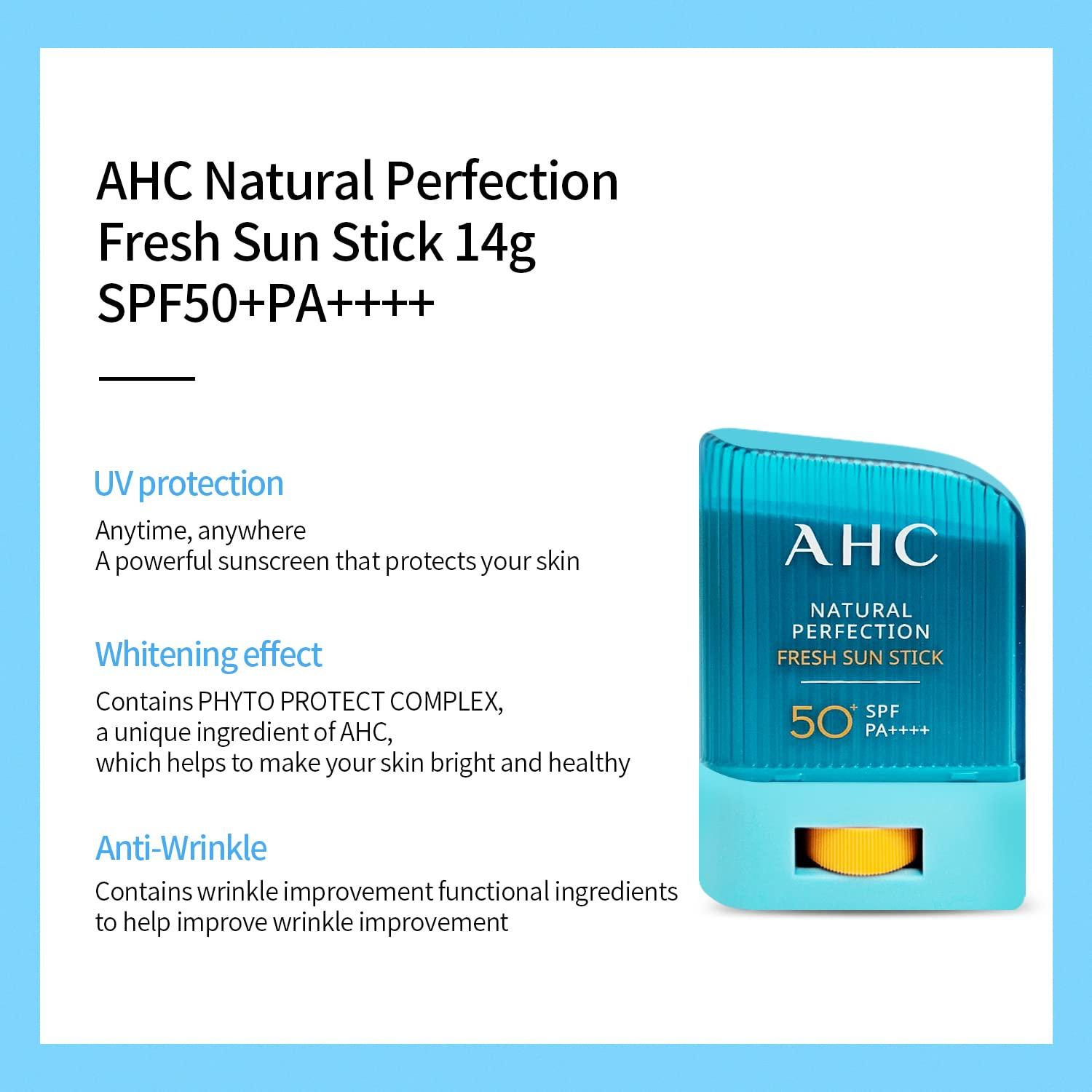 AHC Natural Perfection Fresh Sun Stick 14g SPF50+PA++++ - Korean Beauty ...